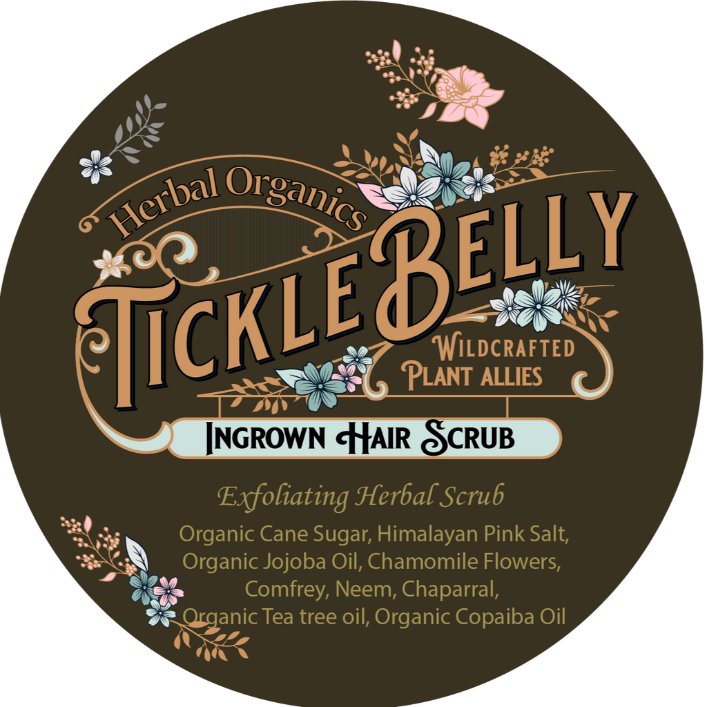 Ingrown Hair Herbal Scrub – Ticklebelly Herbal Organics, LLC